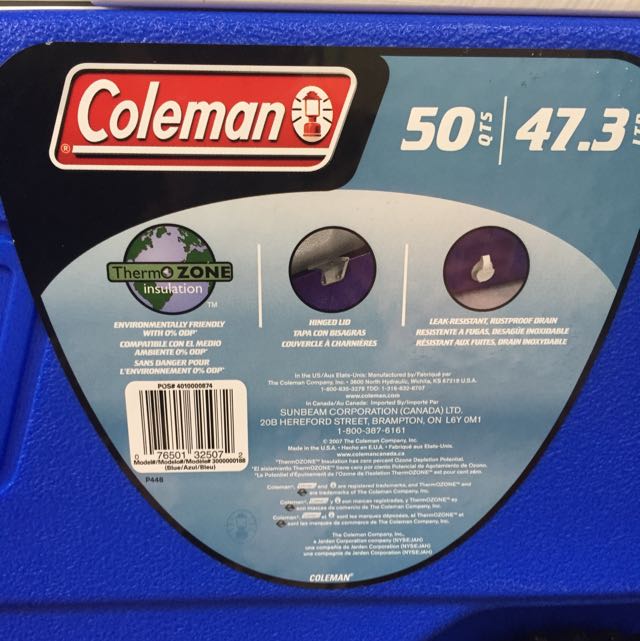 Coleman Chilly Bin Ice Box With Handle - 50 Qts, TV & Home Appliances ...