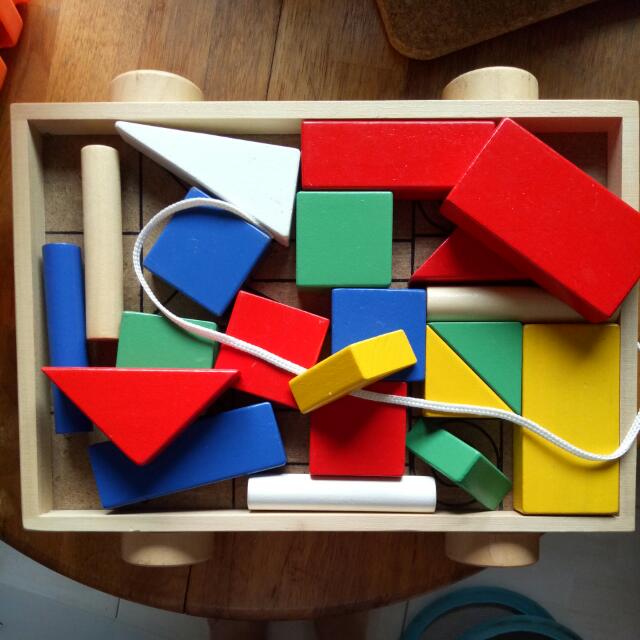 Ikea Wooden Blocks, Babies & Kids, Baby Nursery & Kids Furniture, Kids ...
