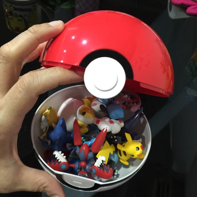Big Pokemon Ball + 1 Random Figure, Hobbies & Toys, Toys & Games on ...