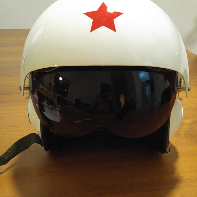 Chinese Army Pilot helmet, Car Accessories on Carousell