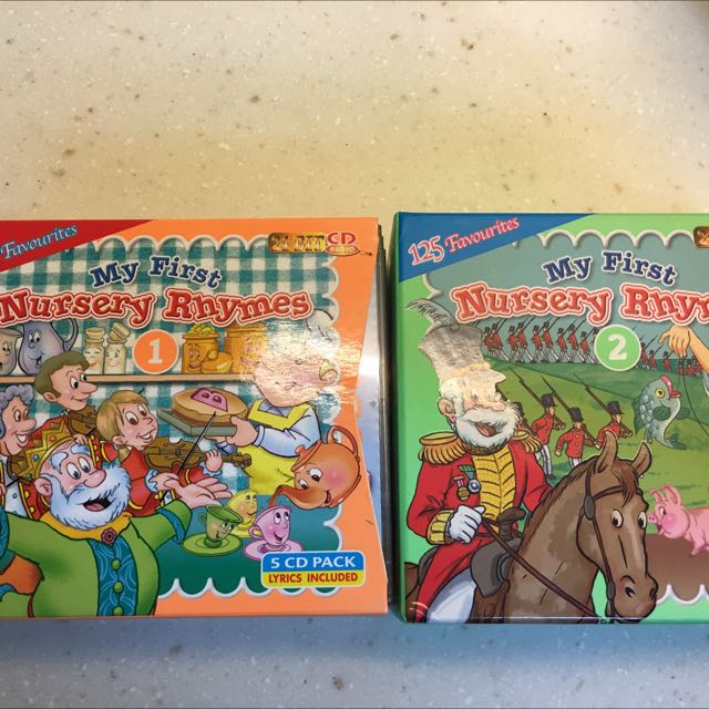 Nursery Rhymes CD's Set Of 2( 5 CDs In Each), Babies & Kids, Babies ...