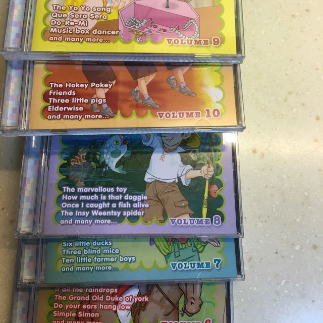 Nursery Rhymes CD's Set Of 2( 5 CDs In Each), Babies & Kids, Babies ...
