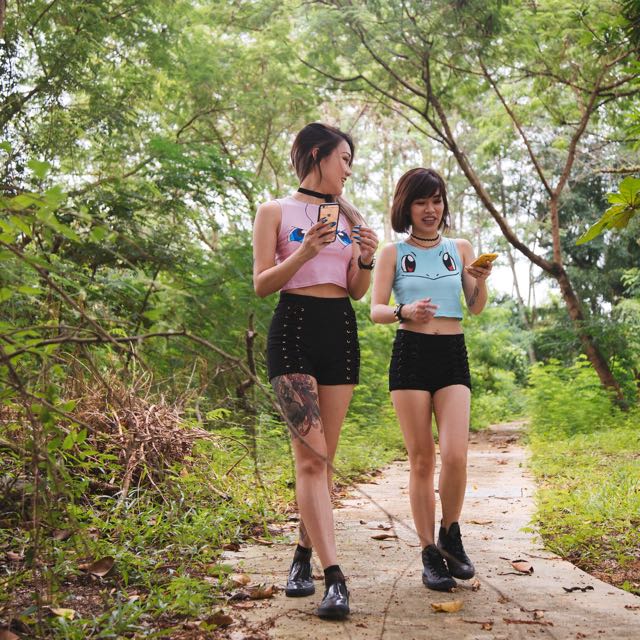 Pokemon Crop Top (Pikachu And Many Other Characters), Women's Fashion ...