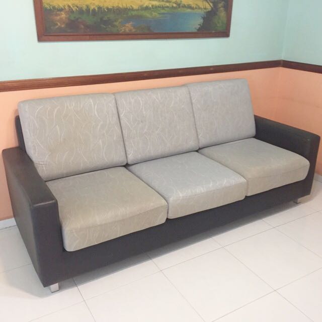 PVC 3SEATER SOFA, Furniture & Home Living, Furniture, Sofas on Carousell