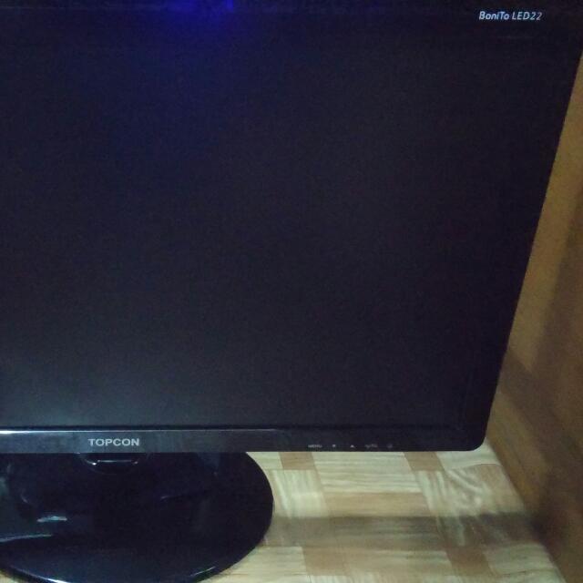 TOPCON BONITO LED22 22'' LED 顯示器 Monitor, 電腦＆科技, 電腦周邊及配件, 電子屏幕 - Carousell
