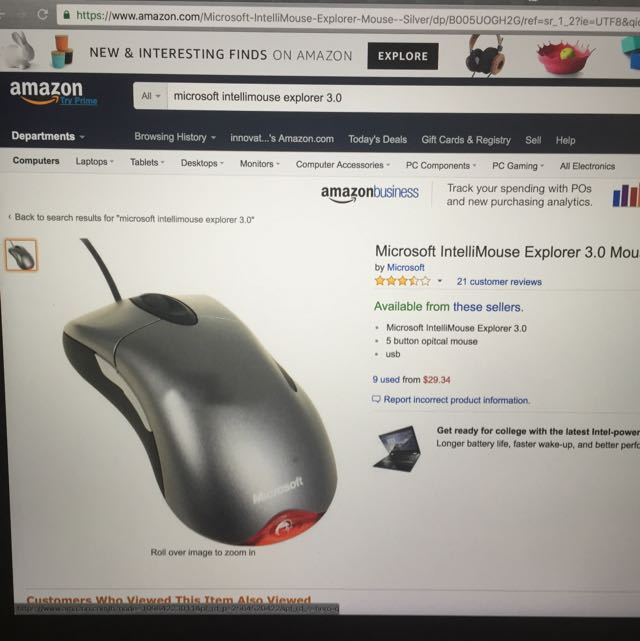 Microsoft IntelliMouse Explorer 3.0 (silver), Computers & Tech, Parts ...