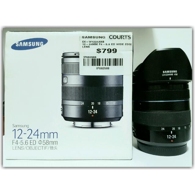Samsung Wide Zoom 12-24mm NX Lens, Photography, Cameras on Carousell
