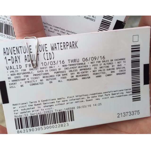Adventure Cove Waterpart 1-day ticket, Tickets & Vouchers, Event ...