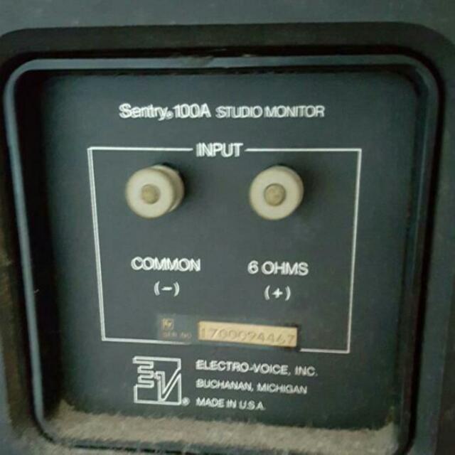 EV Sentry 100A Studio Speaker, Audio, Other Audio Equipment on Carousell