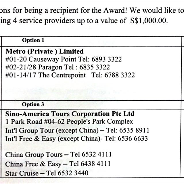 METRO / HARVEY NORMAN / TAKA JEWELLERY / SINO- AMERICA TOUR, Tickets ...