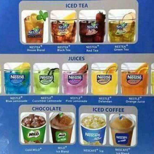 Nestle / Nestea Juices ; Milo Hot & Cold Mix ; Nescafe Products, Health ...