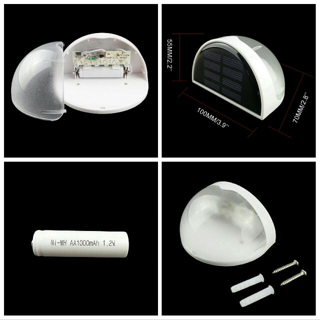 Solar Lamps panel Led Sensor Wall light Waterproof Pathway Emergency ...