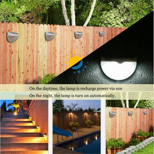 Solar Lamps panel Led Sensor Wall light Waterproof Pathway Emergency ...