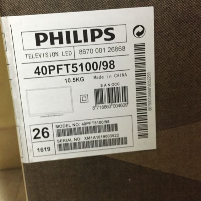 PHILLIPS 40 INCH FULLHD TV, TV & Home Appliances, TV & Entertainment ...