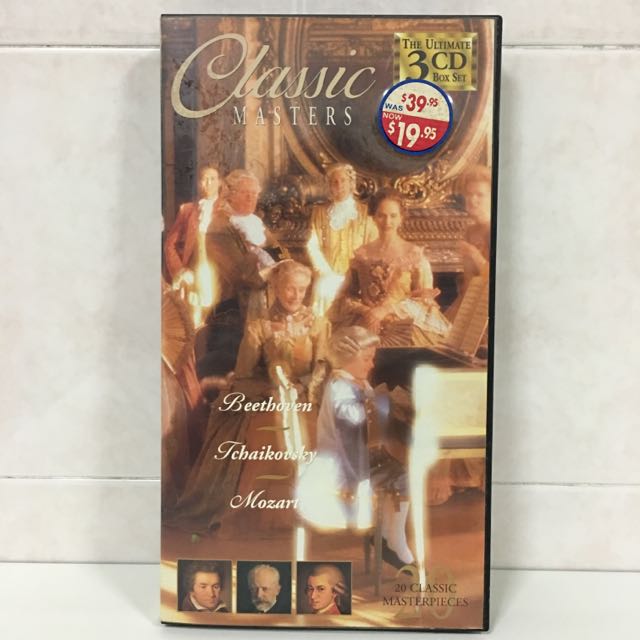 Classic Masters - Beethoven, Tchaikovsky & Mozart (3 CDs Box Set), Hobbies & Toys, Music & Media ...