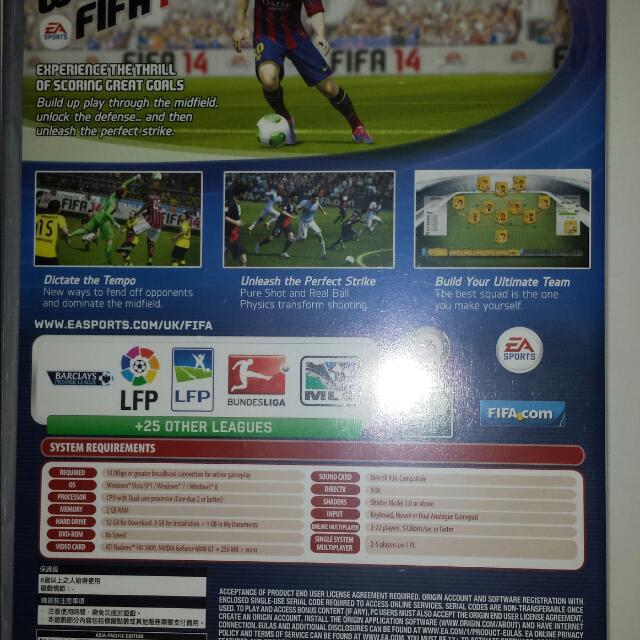 Fifa 14 Include Installation Key, Video Gaming, Gaming Accessories ...