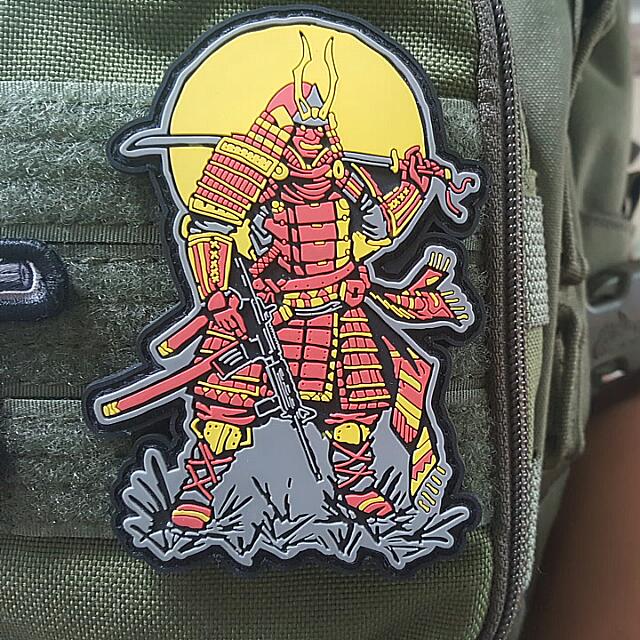 PVC Samurai Patch, Men's Fashion, Bags, Belt bags, Clutches and Pouches ...