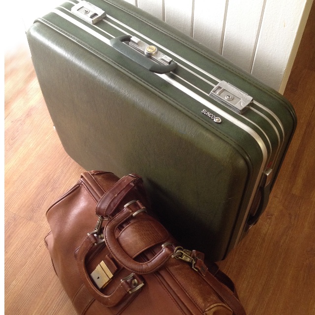 Vintage hard shell luggage, Furniture & Home Living, Furniture, Other ...