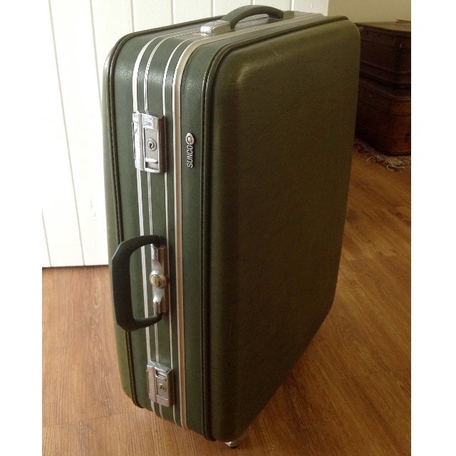 Vintage hard shell luggage, Furniture & Home Living, Furniture, Other ...