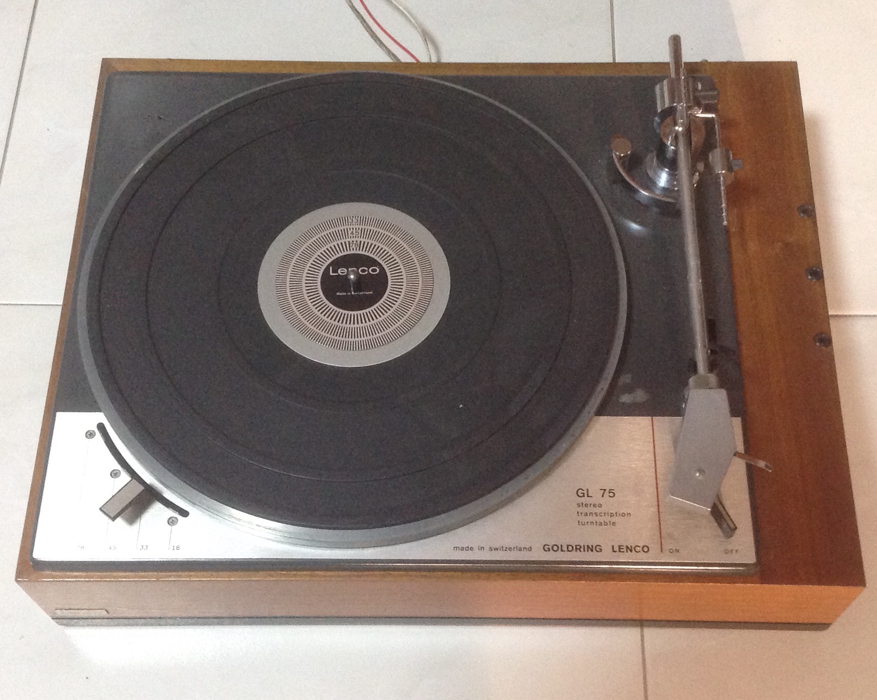 Vintage Lenco L 75 turntable, Hobbies & Toys, Music & Media, Musical ...