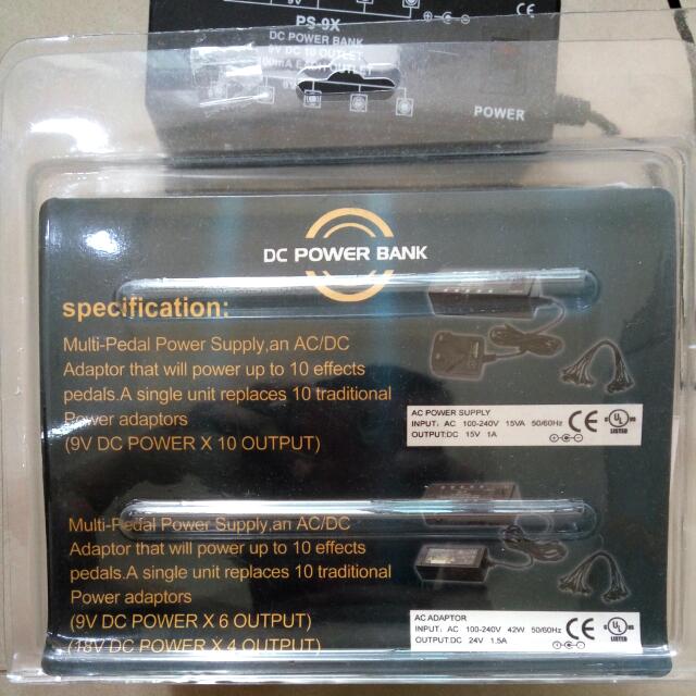 DC Power Bank - Multi Pedal Power Supply AC/DC Adaptor, Hobbies & Toys ...