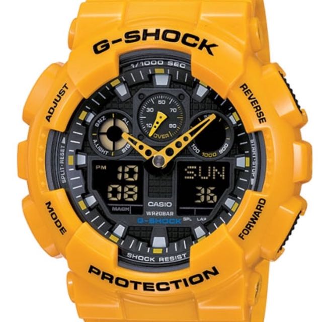 G SHOCK BUMBLE BEE GA100A 9ADR, Mobile Phones & Gadgets, Wearables ...