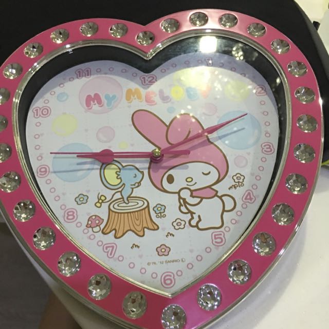 My Melody Wall Clock, Furniture & Home Living, Home Decor, Clocks on ...