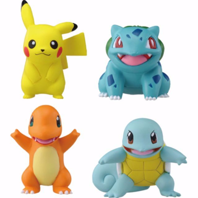Pokemon Takara Tomy Moncolle - Charmander / Squirtle / Bulbasaur (set ...