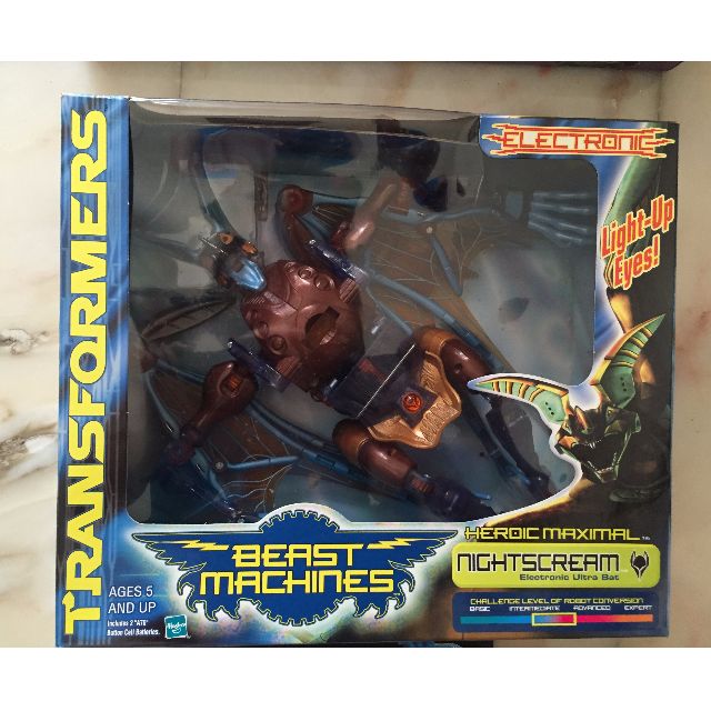 Transformers Beast Machines NIGHTSCREAM Ultra Bat MISB, Hobbies & Toys ...