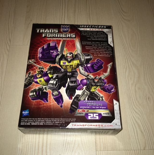 Transformers Universe Insecticons 25 Years Commemorative Edition ...