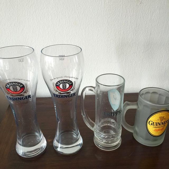 4 Beer Glasses Collection, TV & Home Appliances, Kitchen Appliances ...