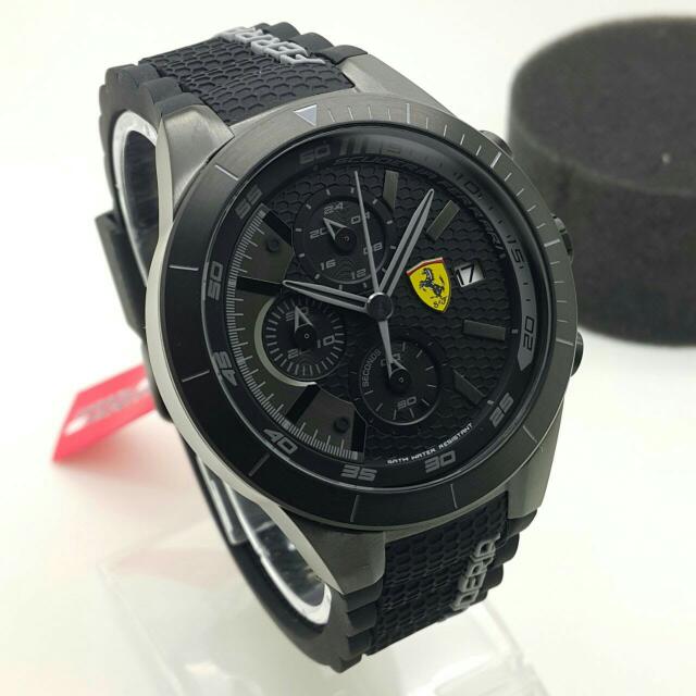 FERRARI RED REV EVO CHRONOGRAPH MEN WATCH, Men's Fashion, Watches ...