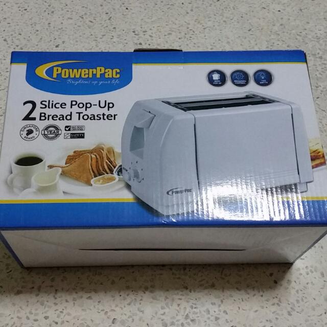 Powerpac Pop Up Bread Toaster BNIB, TV & Home Appliances, Kitchen ...