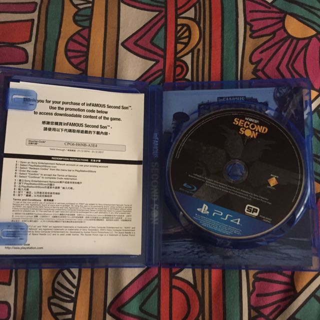 Second Son Ps4, Video Gaming, Video Games, PlayStation on Carousell