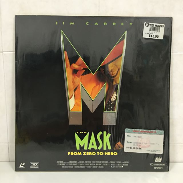 1995 The Mask Laser Disc (Starring Jim Carrey), TV & Home Appliances ...
