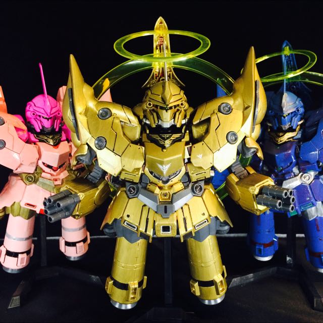 Custom Painted Bandai SD Neo Zeong, Hobbies & Toys, Toys & Games on ...