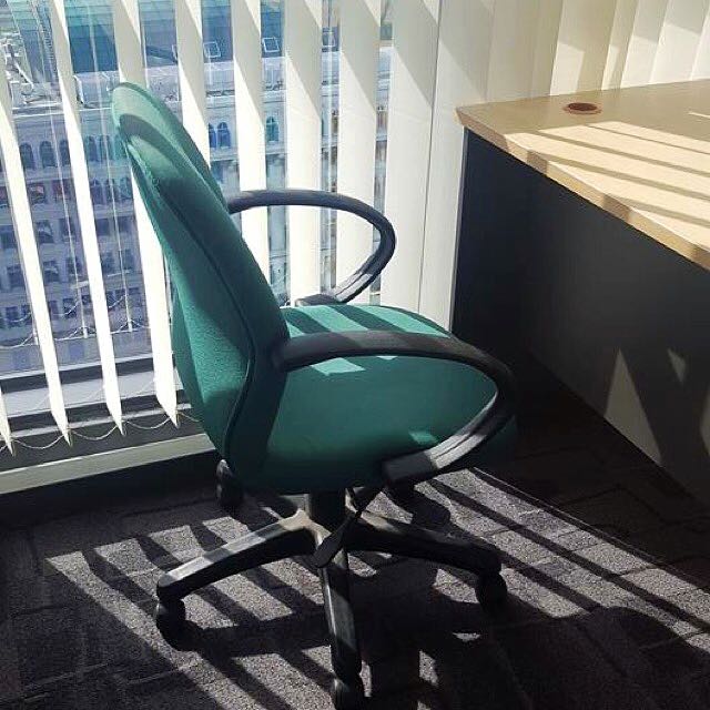 Swivel Office Chair With Arm Rests, Furniture & Home Living, Furniture ...