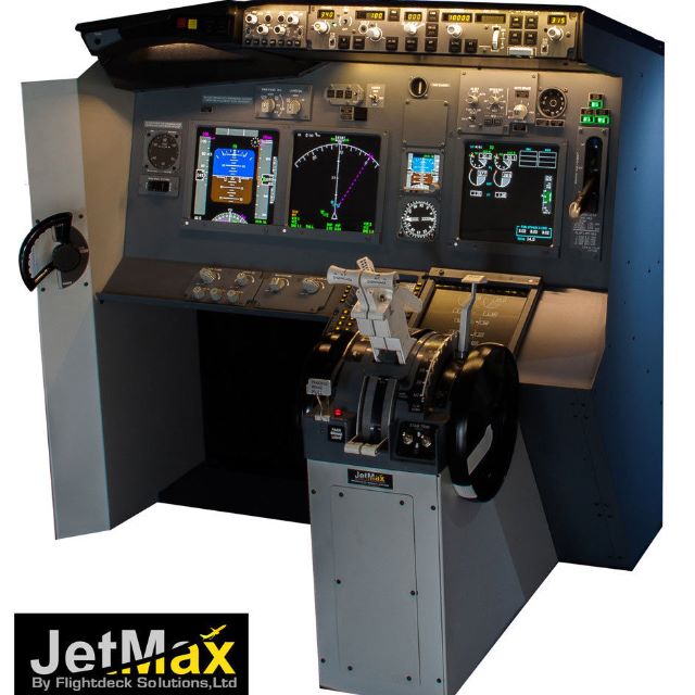 Boeing 737 Flight Simulator Console - Captain side - Full scale, Video ...
