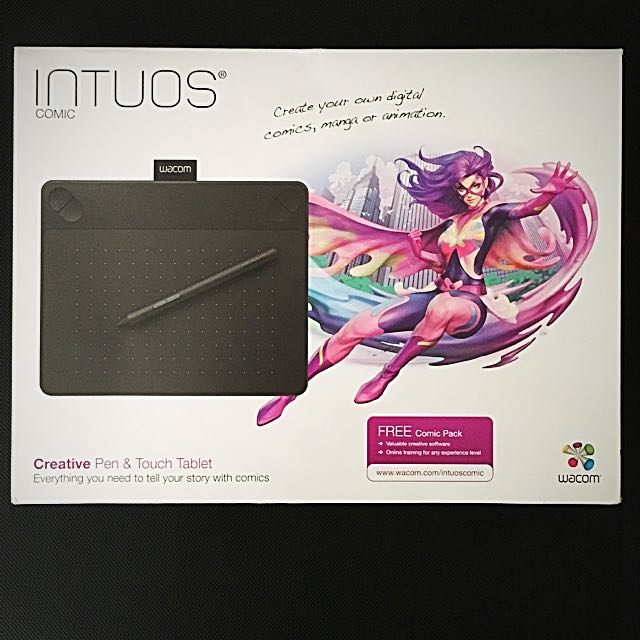 Intuos Comic Pen and Touch Small (CTH490CK), Computers & Tech, Laptops ...