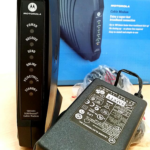 Motorola SB5101 Cable Modem, Computers & Tech, Parts & Accessories ...