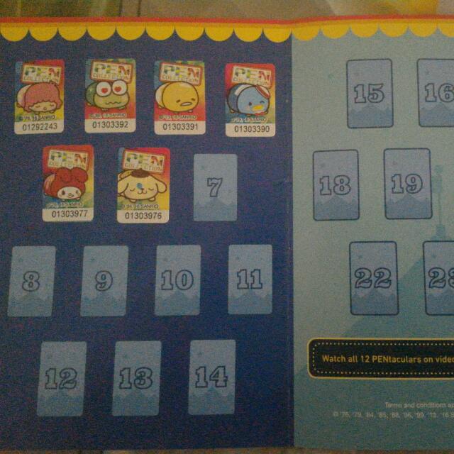 7 - 11 Sanrio Collectables STICKERS Pentacular 7 Eleven, Hobbies & Toys ...