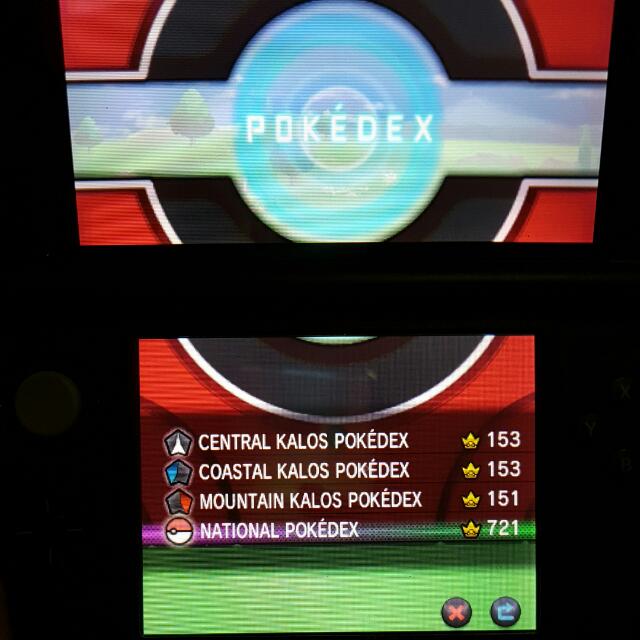 *RESERVED* 3ds XL Ver. 9.5.0-22 With Pokemon Y Full Pokedex 721 ...