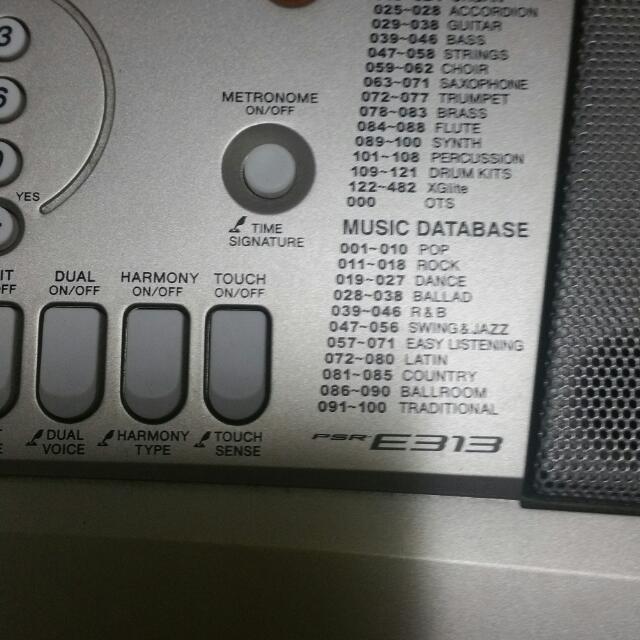 Yamaha Digital Keyboard E313, Computers & Tech, Parts & Accessories, Computer Keyboard on Carousell