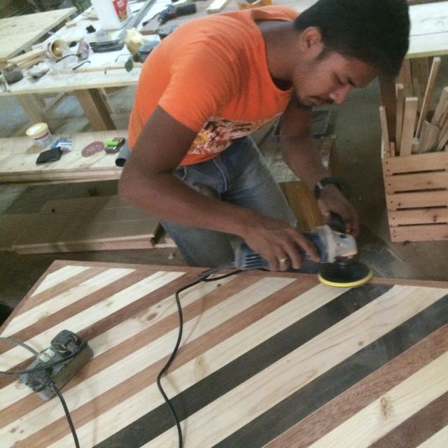 red balau mix with pine wood(table), Furniture & Home Living, Furniture ...