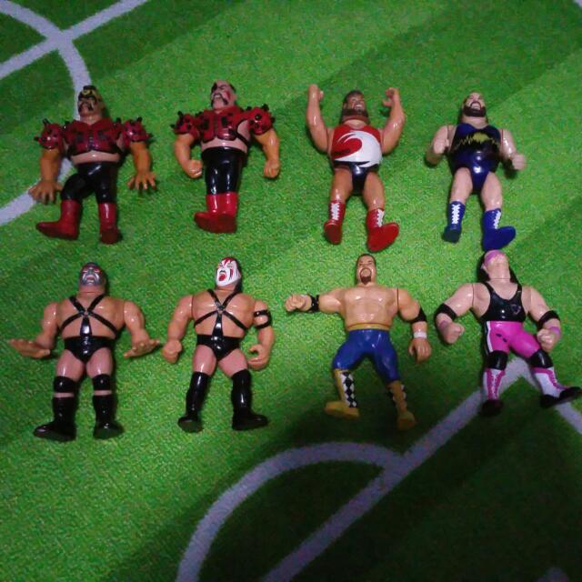WWF WWE TAG TEAM VINTAGE HASBRO FIGURINES! LEGION OF DOOM EARTHQUAKE ...