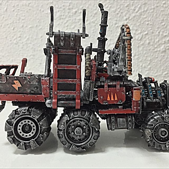 1 Well Painted Warhammer 40K Ork Trukk 2 Ork Miniatures Collection ...