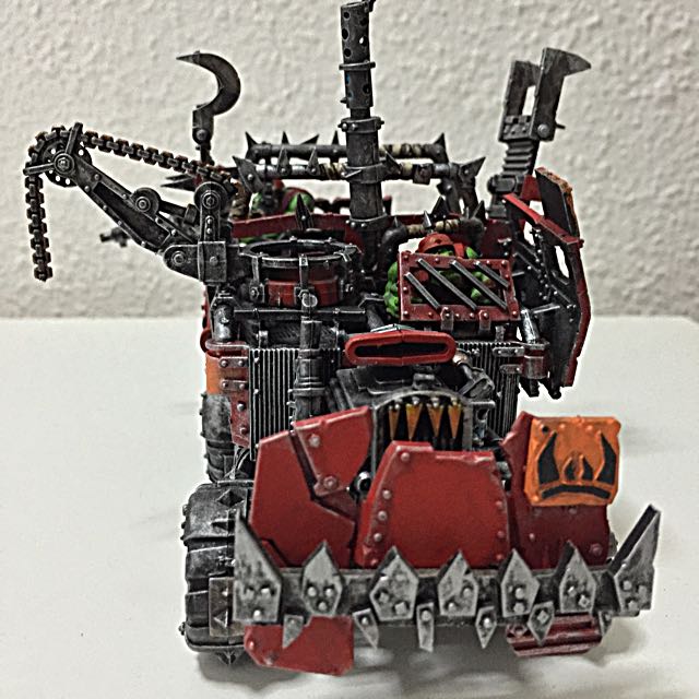 1 Well Painted Warhammer 40K Ork Trukk 2 Ork Miniatures Collection ...