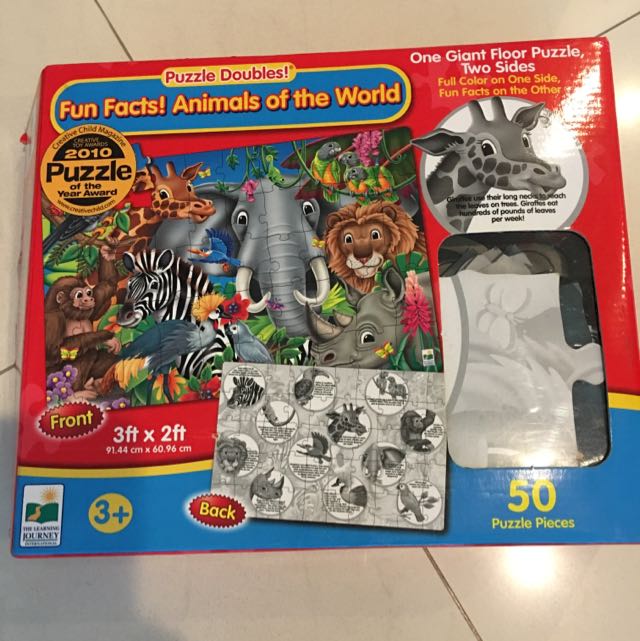 Big Floor Fun Facts Puzzle, Hobbies & Toys, Toys & Games on Carousell