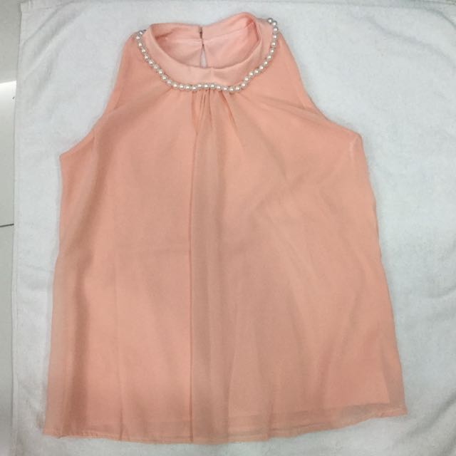 Pearl Top, Women's Fashion, Tops, Blouses on Carousell