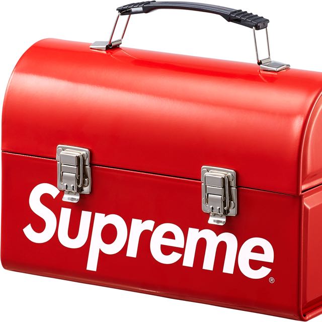 SUPREME FW 15 BOX LOGO CDG METAL LUNCH BOX TOOL BOX, Men's Fashion ...